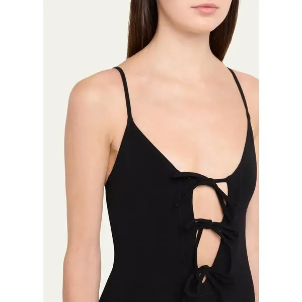 Lisa Marie Fernandez Three-tie One-piece Swimsuit - Black