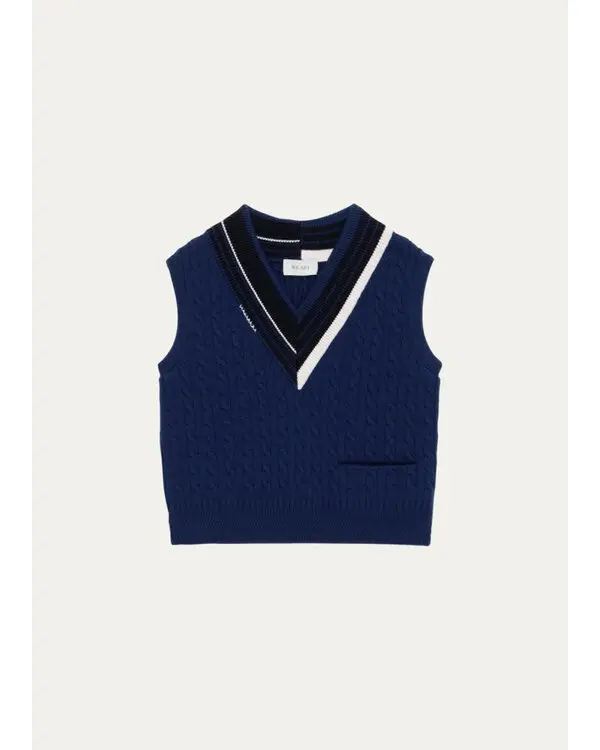 WE-AR4 The Retro Cable-knit Wool Vest