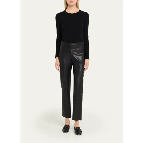 Wolford Edie Cropped Vegan Leather Forming Trousers