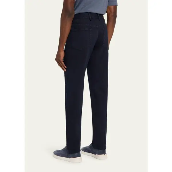 Zegna Cotton Slim Fit Five-pocket Pants