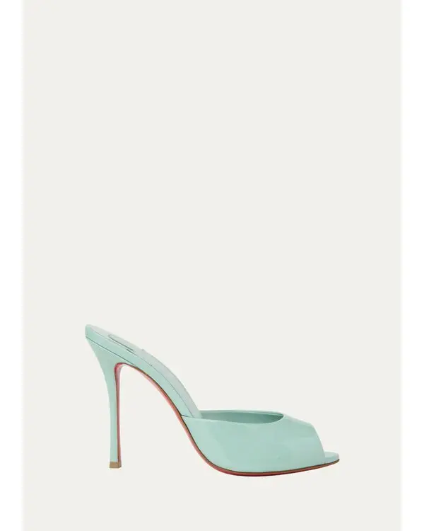 CHRISTIAN LOUBOUTIN 100mm Me Dolly Patent Sandals - Oxy Blue