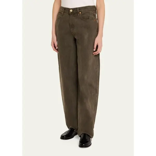 SLVRLAKE Ella Mid-rise Barrel Jeans