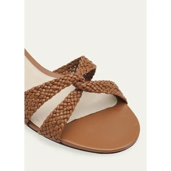 ALEXANDRE BIRMAN Sabrina Braided Leather Flat Sandals