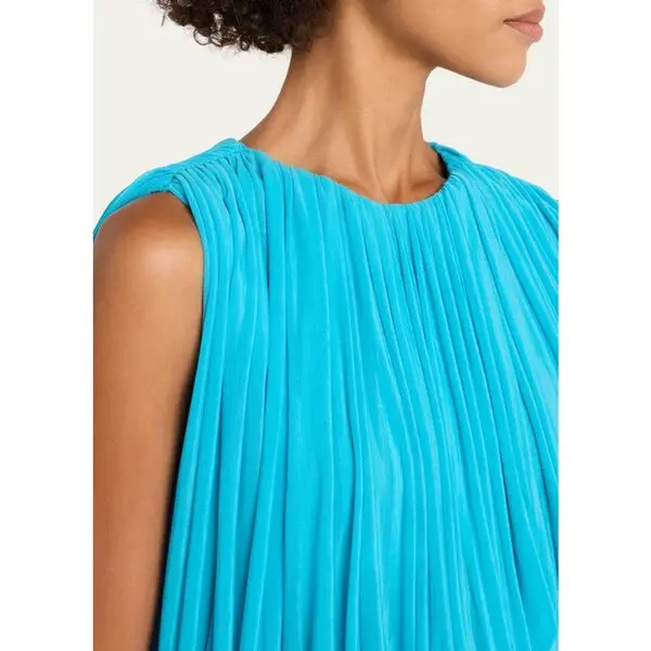 Ronny Kobo Chelly Sleeveless Asymmetric Draped Jersey Top