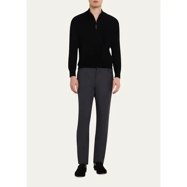 Zegna Cashmere Knit Quarter-zip Sweater