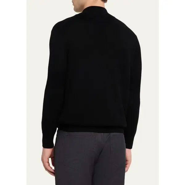Zegna Cashmere Knit Quarter-zip Sweater