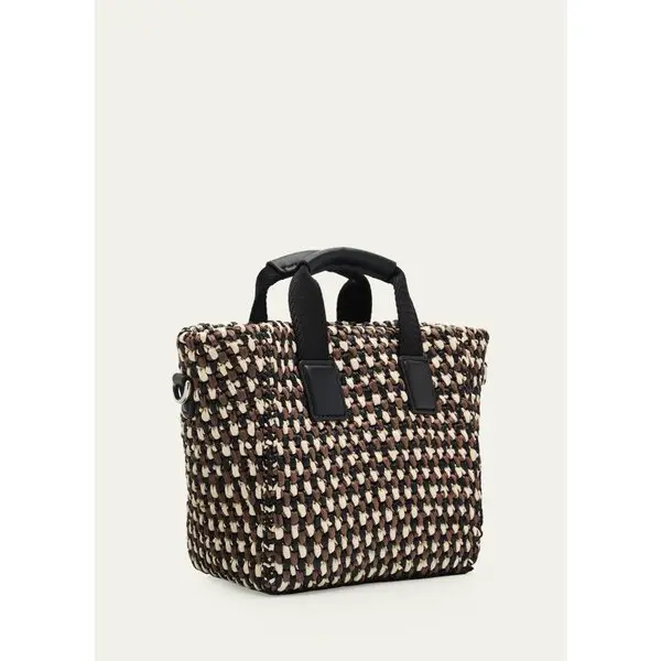 Moncler Caradoc Micro Raffia Crochet Tote Bag - Multi