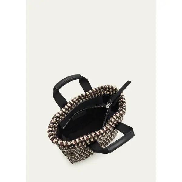 Moncler Caradoc Micro Raffia Crochet Tote Bag - Multi