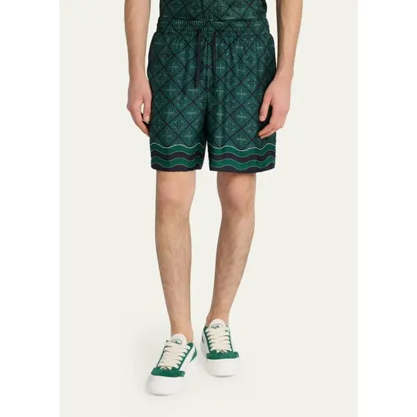 Casablanca Monogram Silk Shorts