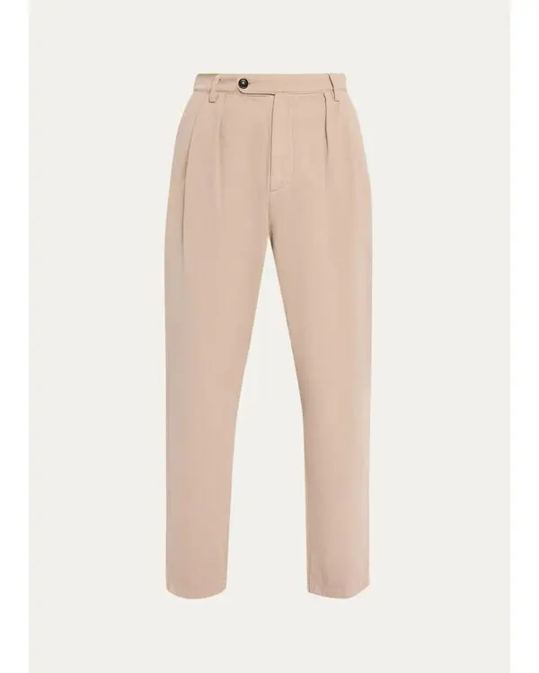 Massimo Alba Fossil Pleated Pants