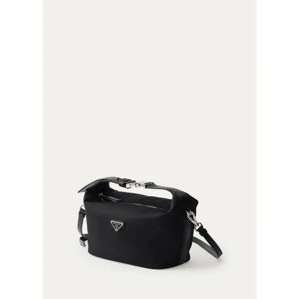 Prada Cherie Mini Re-nylon Top-handle Bag - Nero