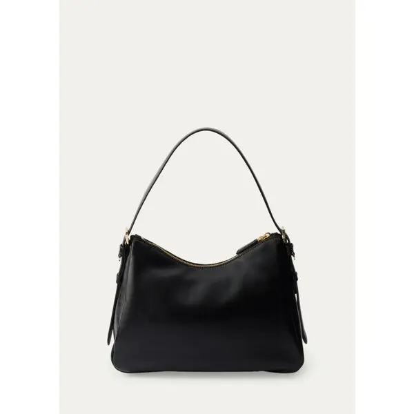 Prada Aimee Medium Leather Shoulder Bag - Nero
