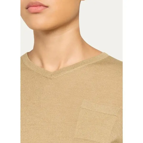 Vince Cashmere-silk Pocket V-neck Sweater