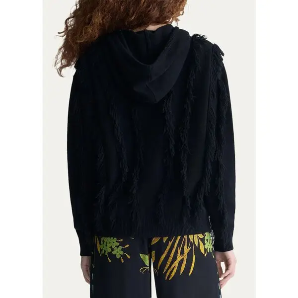 Diane Von Furstenberg Maxime Hooded Fringe Sweater