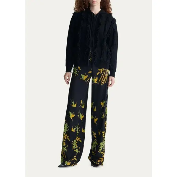 Diane Von Furstenberg Maxime Hooded Fringe Sweater