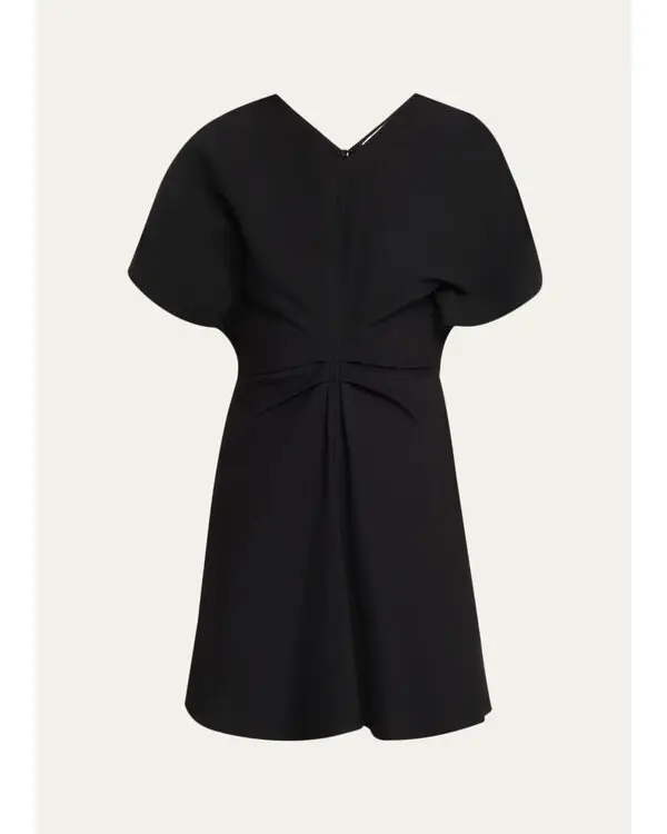 A.L.C. Leni Short-sleeve Linen-blend Mini Dress