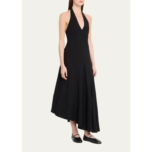 A.L.C. Celina Linen-blend Halter Dress