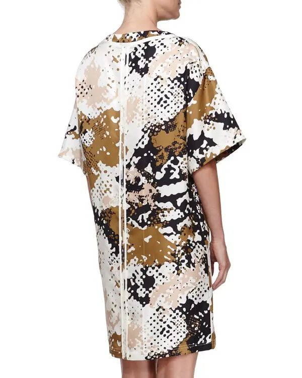 Diane Von Furstenberg Murano Geometric Mixed Media Cardigan