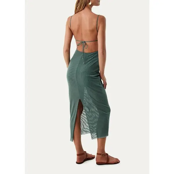 VIX PAULA HERMANNY Lorena Mesh Midi Dress