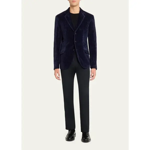 JIL SANDER Velvet Single-breasted Jacket