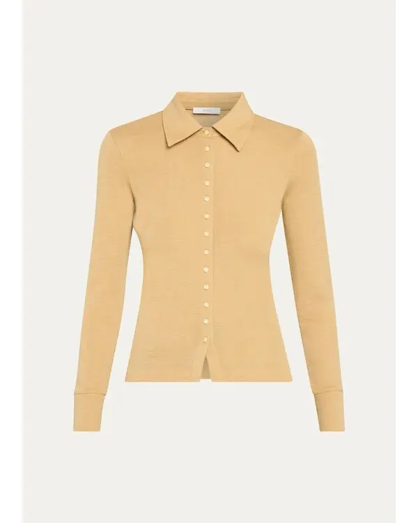 Vince Multi-button Collared Cardigan Top