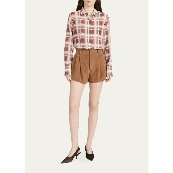FRAME The Suede Utility Shorts