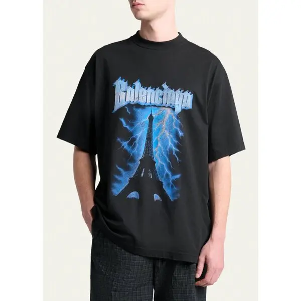 Balenciaga Paris Thunderstorm Oversized T-shirt