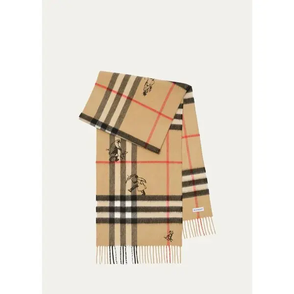 Burberry Check Mates Cashmere Scarf