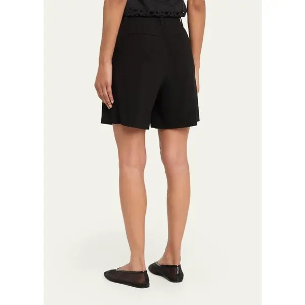 A.L.C. Louis Linen-blend Shorts - Black