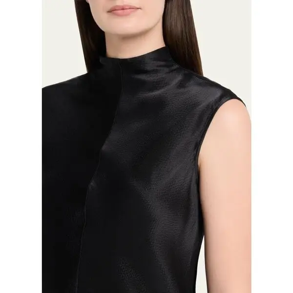 FFORME Rhea Sleeveless Hammered Satin Top