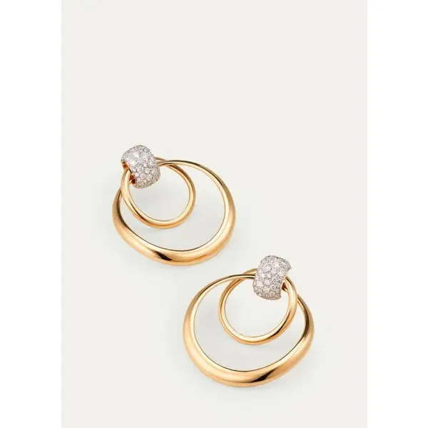 Pomellato Together 18k Rose Diamond Earrings