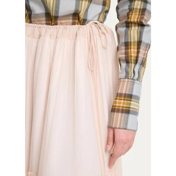 Chloé Silk Tiered Maxi Skirt