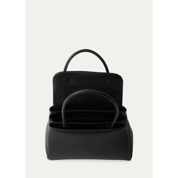 Prada Passage Small Leather & Re-nylon Top-handle Bag