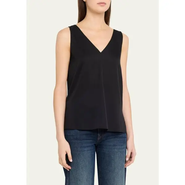 Kobi Halperin Sailor Sleeveless V-neck Blouse