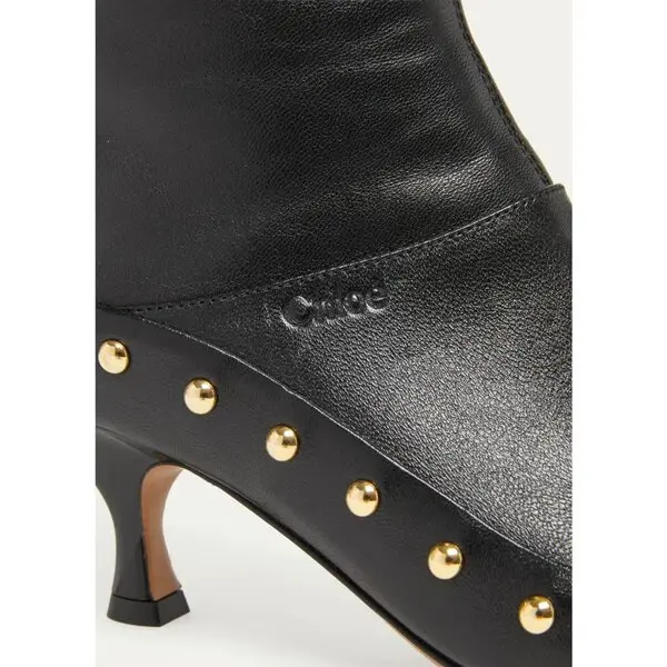 Chloé Junie Studded Leather Ankle Boots