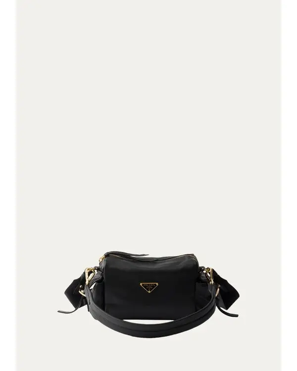 Prada Explore Leather Crossbody Bag - Black