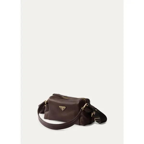 Prada Explore Leather Crossbody Bag - Black
