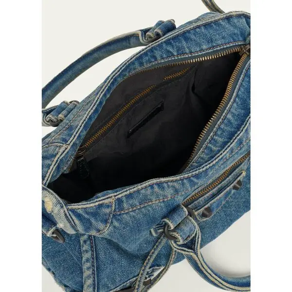 Balenciaga Le City Small Denim Tote Bag - Blue