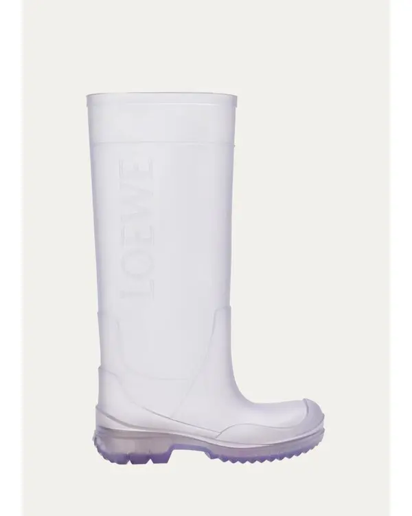 Loewe Storm Rubber Knee-high Rain Boots - Transparent