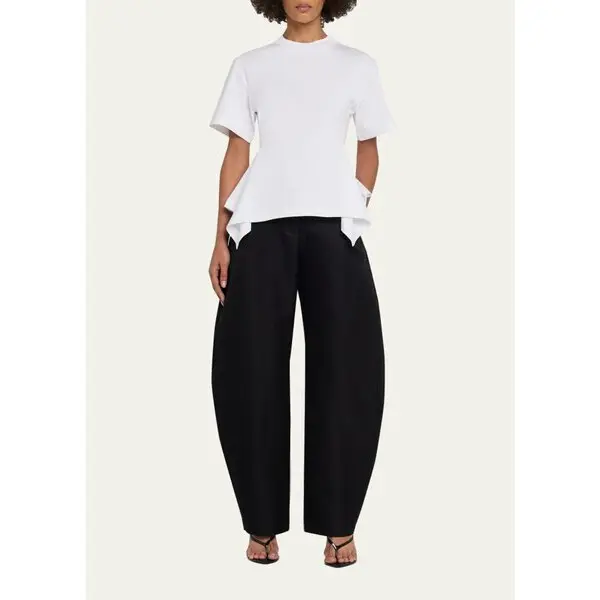 Alaïa Panelled Short-sleeve Top