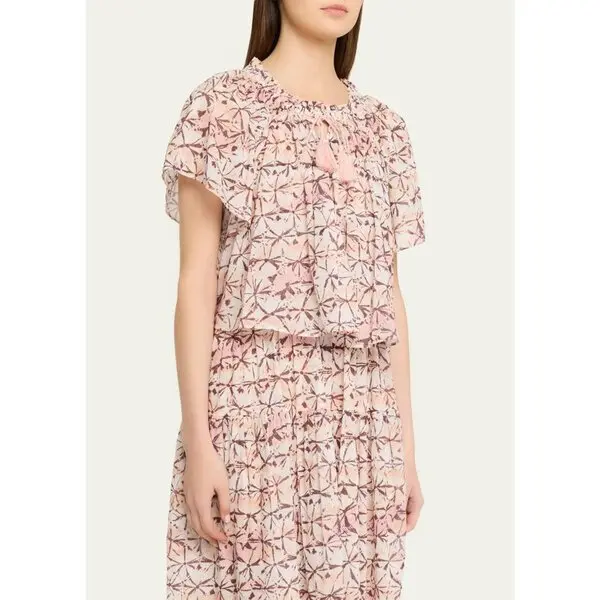 Ulla Johnson Alon Coverup Top - Amethyst