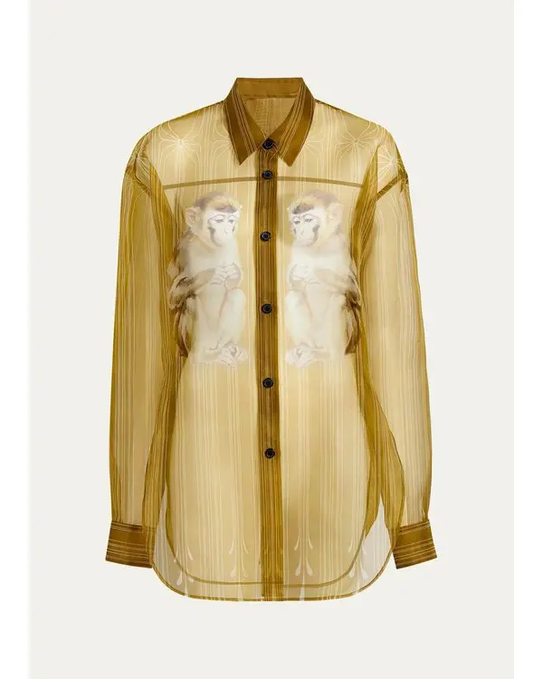 Khaite Goya Silk Organza Shirt