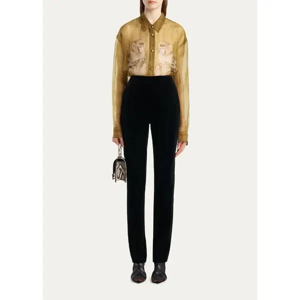 Khaite Goya Silk Organza Shirt