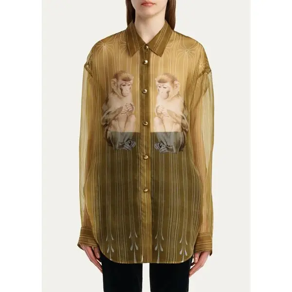 Khaite Goya Silk Organza Shirt