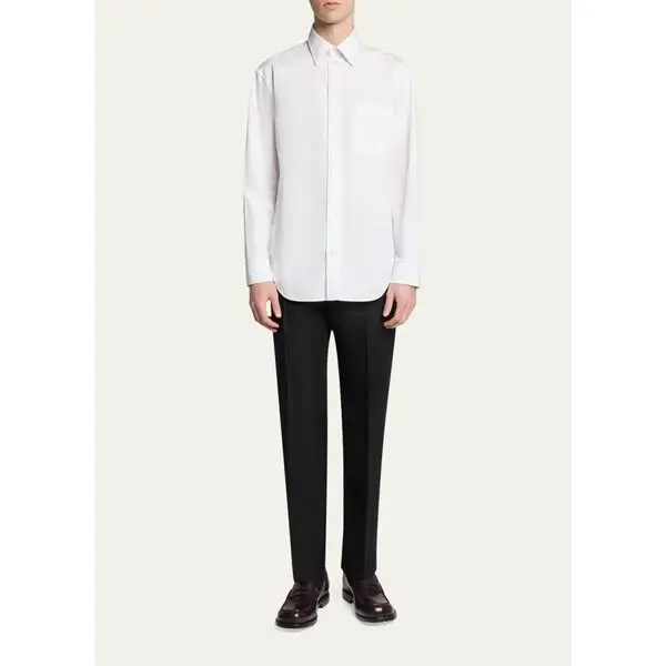 Balenciaga Cotton Poplin Point-collar Sport Shirt