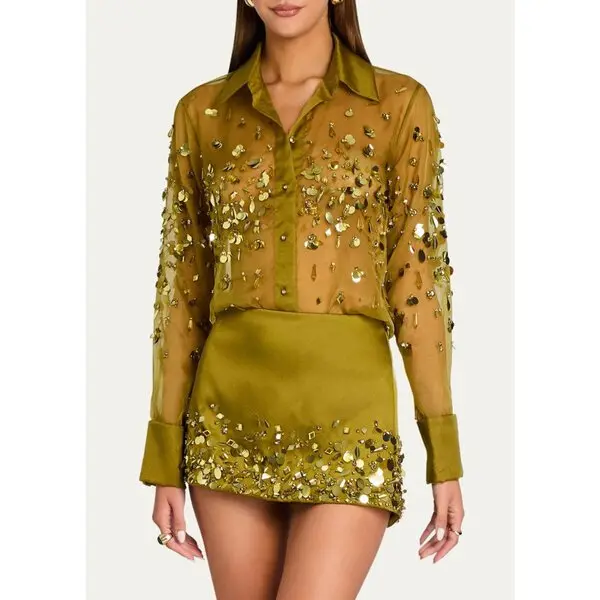 Retrofete Quilly Embroidered Blouse