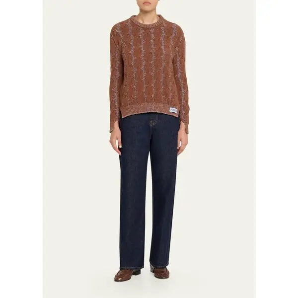 Marni Cable Knit Crewneck Sweater