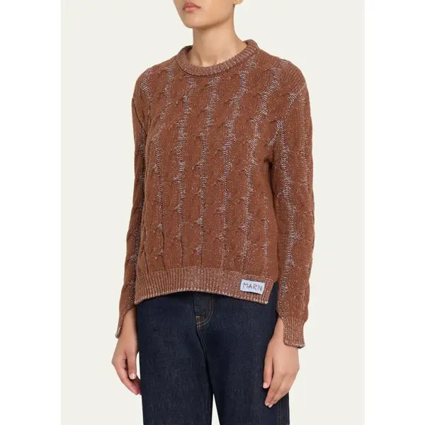 Marni Cable Knit Crewneck Sweater