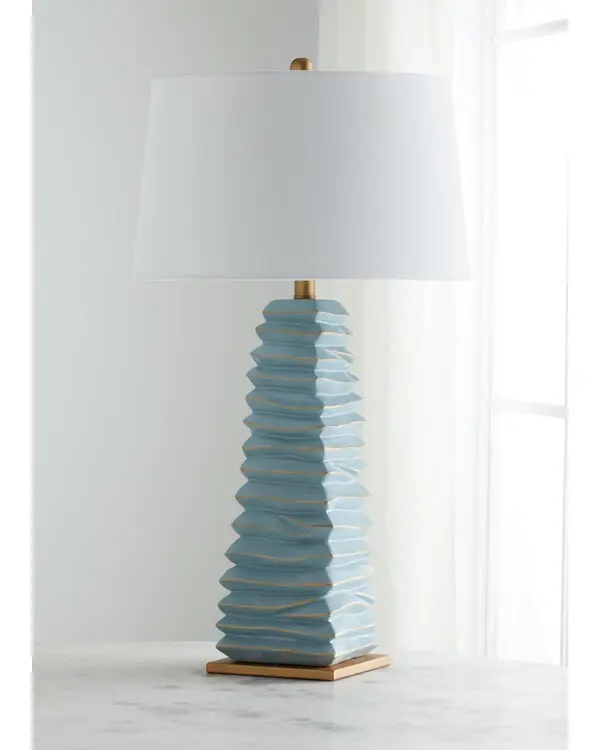 OLD WORLD DESIGN Carley Soft Teal Table Lamp