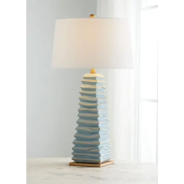 OLD WORLD DESIGN Carley Soft Teal Table Lamp